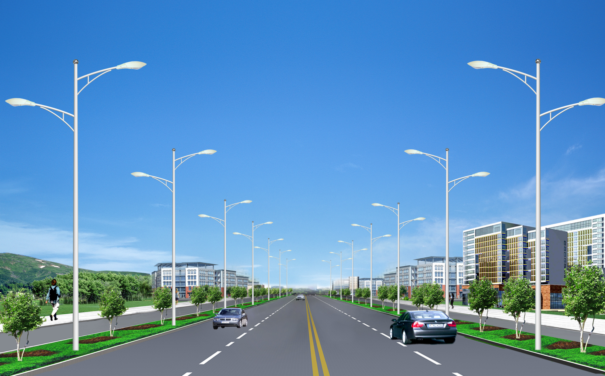 What should be done when solar street lights malfunction